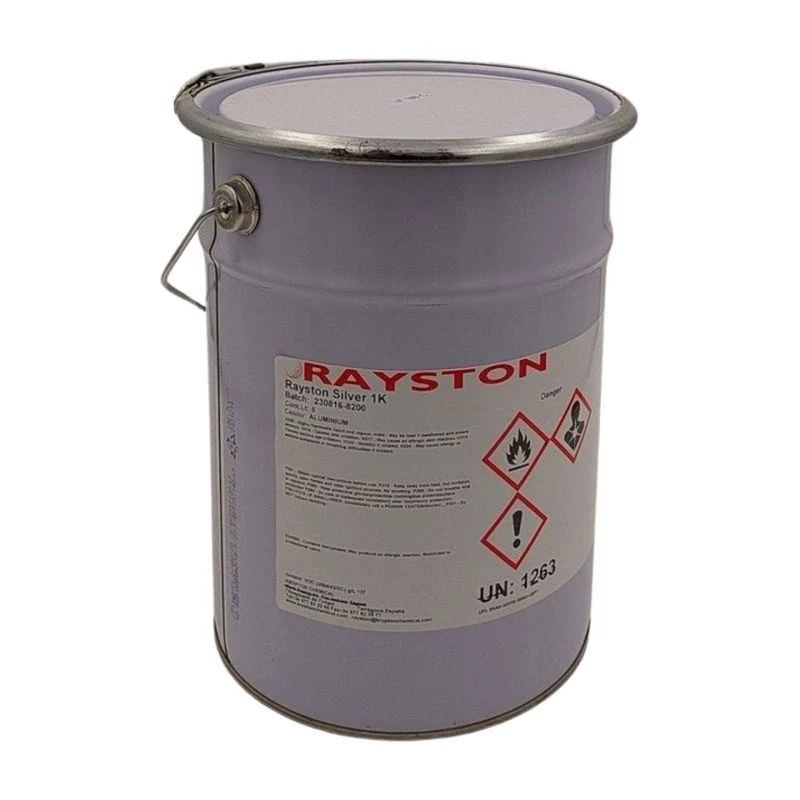 Antykorozyjna farba poliuretanowa do metalu i stali Rayston Silver 1K ...